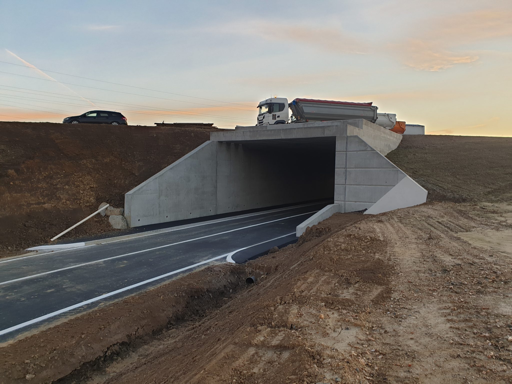 Construction du Passage Inférieur de Bel Air à MACHÉ (85) - SNGC groupe